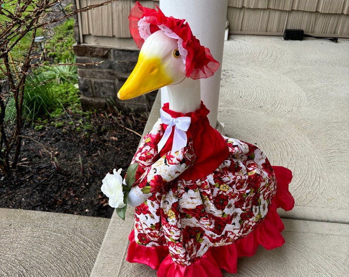 Red Hot Summer Goose Dress & Hat - Etsy