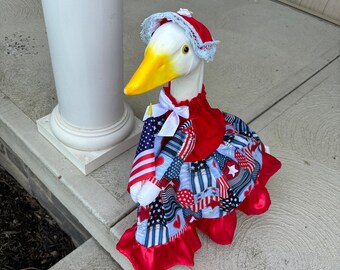 BBQ Goose Dress & Hat for 24 large Concrete or Plastic Lawn Goose/duck ...