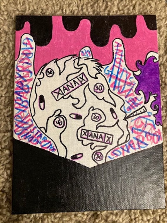 Lil Peep Trippy Painting Etsy UK