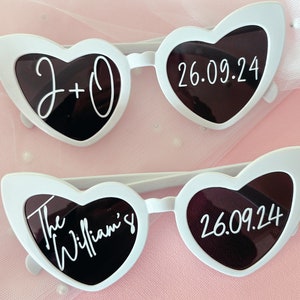 DIY STICKERS for Wedding SUNGLASSES| |wedding Personalised Sunglasses ...