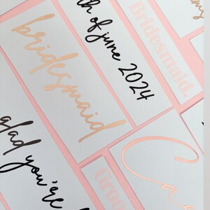 PERSONALISED VINYL Labels|wedding Vinyl Decals|wedding Sign Decals ...