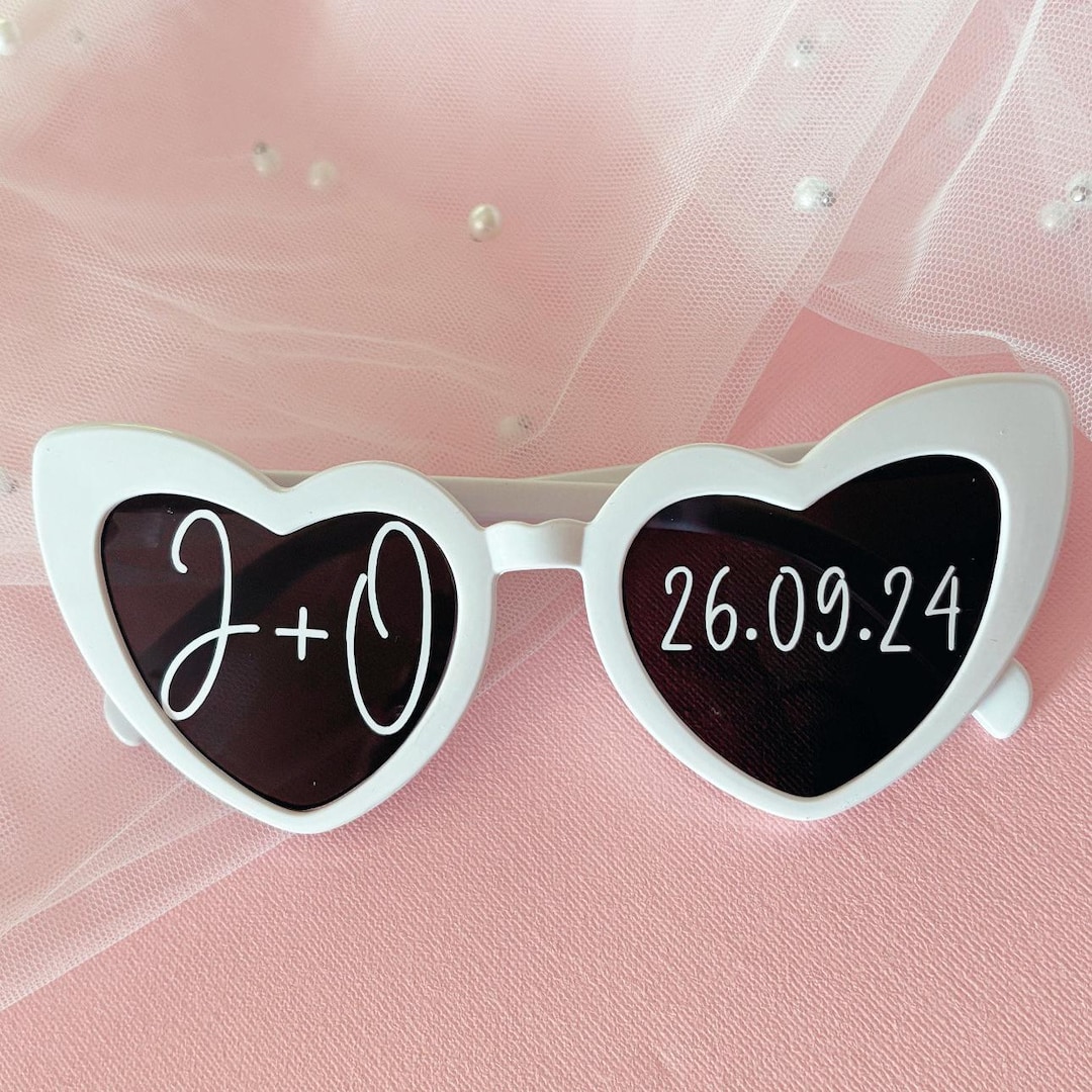 DIY STICKERS for Wedding SUNGLASSES| |wedding Personalised Sunglasses ...