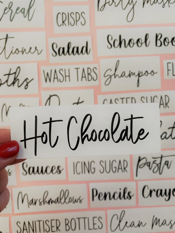 PERSONALISED VINYL LABELS Label Organisation - Etsy UK