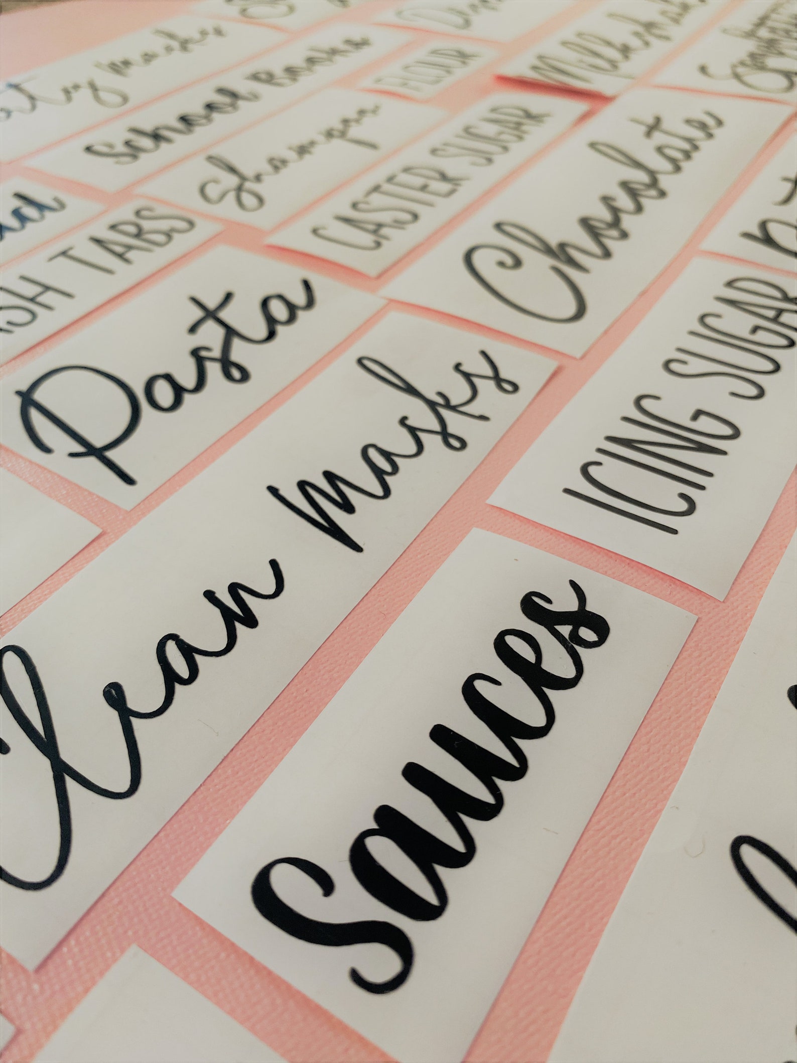 PERSONALISED VINYL LABELS Label Organisation - Etsy UK