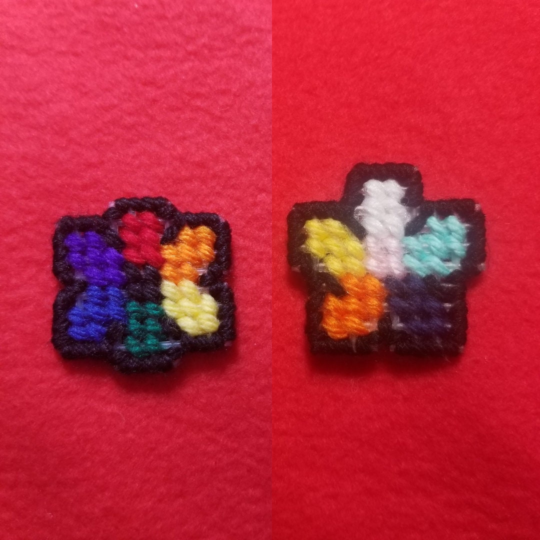 Custom Subtle Flower Pride Pins for Closeted People LGBT Queer Lesbian ...