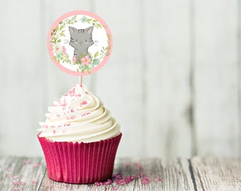 Cat Birthday Party Decorations - Kitty Adoption Party Printable Decor ...