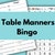 Printable Table Manners Bundle for Kids Teaching Dining Etiquette - Etsy