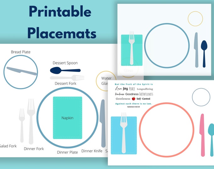 Printable Table Manners Bundle for Kids | Teaching Dining Etiquette ...