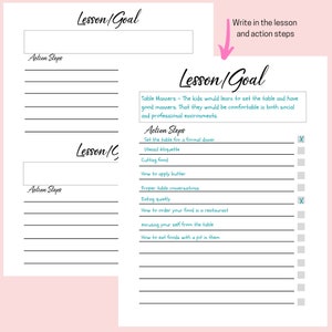 Life Skills and Character Development Parenting Lesson Planner ...