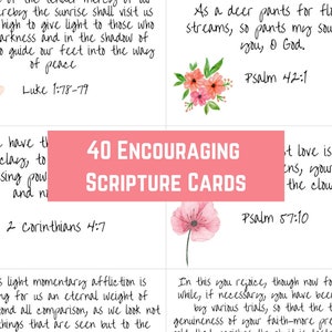 Printable Encouraging Scripture Cards - Bible Verses Written in ESV ...