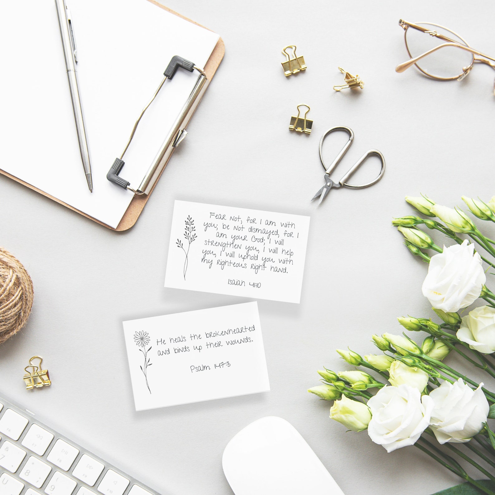 Printable ESV Scripture Cards for Encouraging White Bible | Etsy