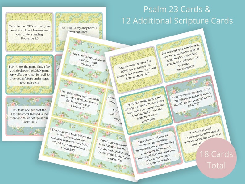 ESV Verse Cards Printable Scripture Cards Gift Tags Bible | Etsy