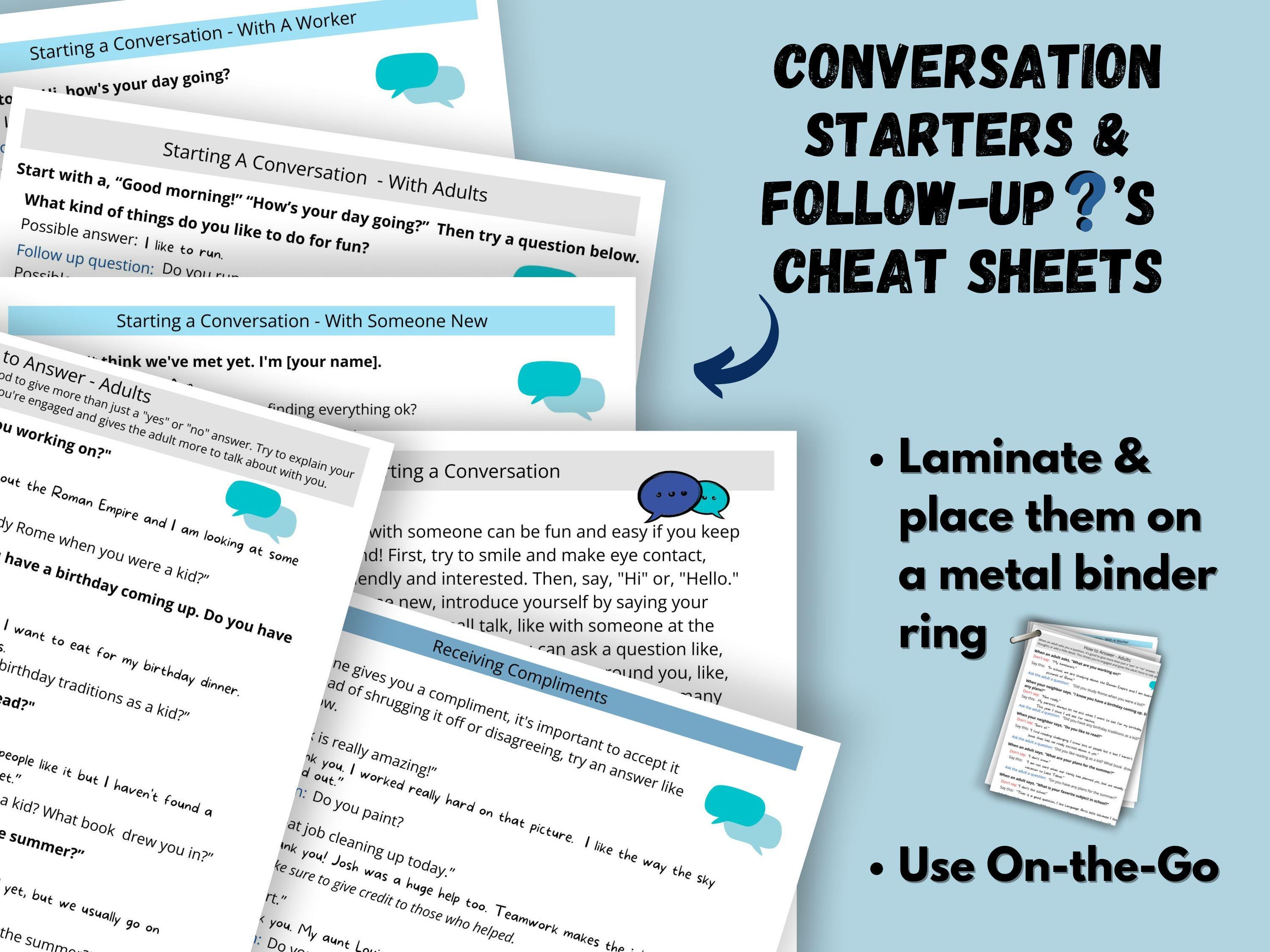 Conversation Starters: Communication Skills Games & Activities for Kids ...