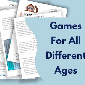 Good Manners - Social Skills Cards & Games: Etiquette Learning for Kids ...