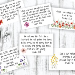 Fear and Anxiety Printable Bible Verse Cards | Scripture Cards - Etsy