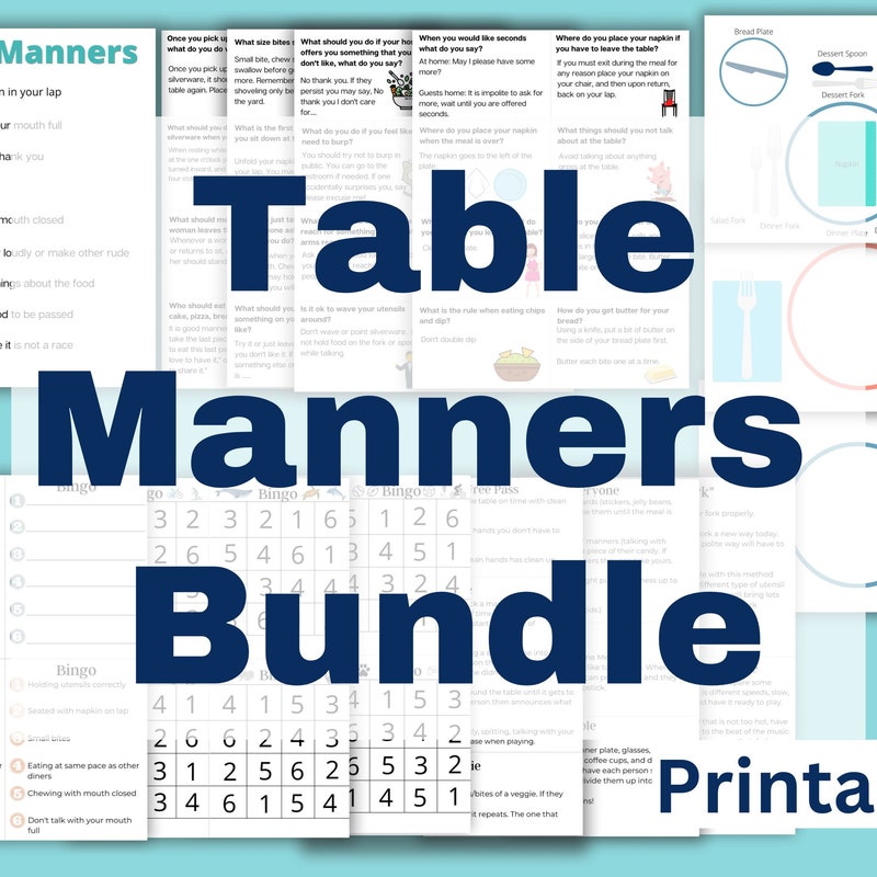 Table Manners - Etsy