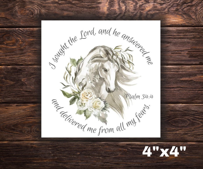 Printable Bible Verse Cards for Horse Lovers - Etsy