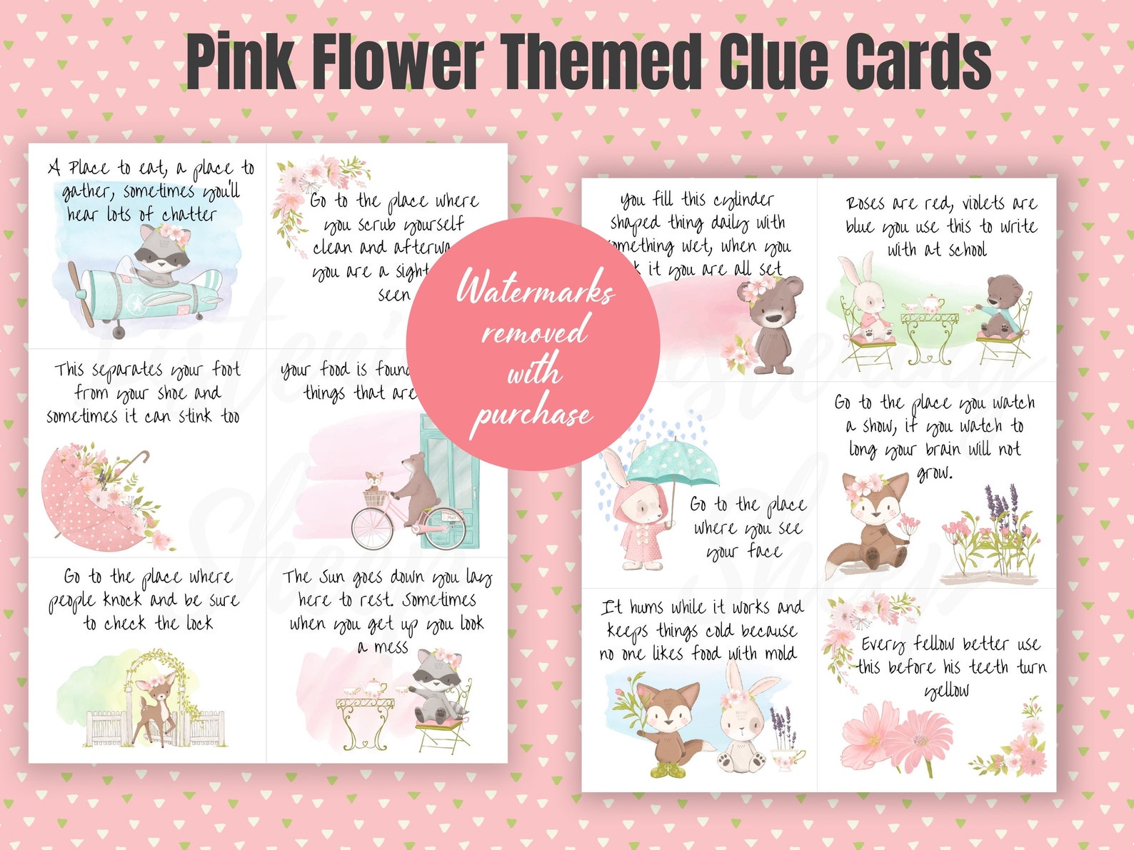 Printable Treasure Hunt Cards for Kids - Etsy