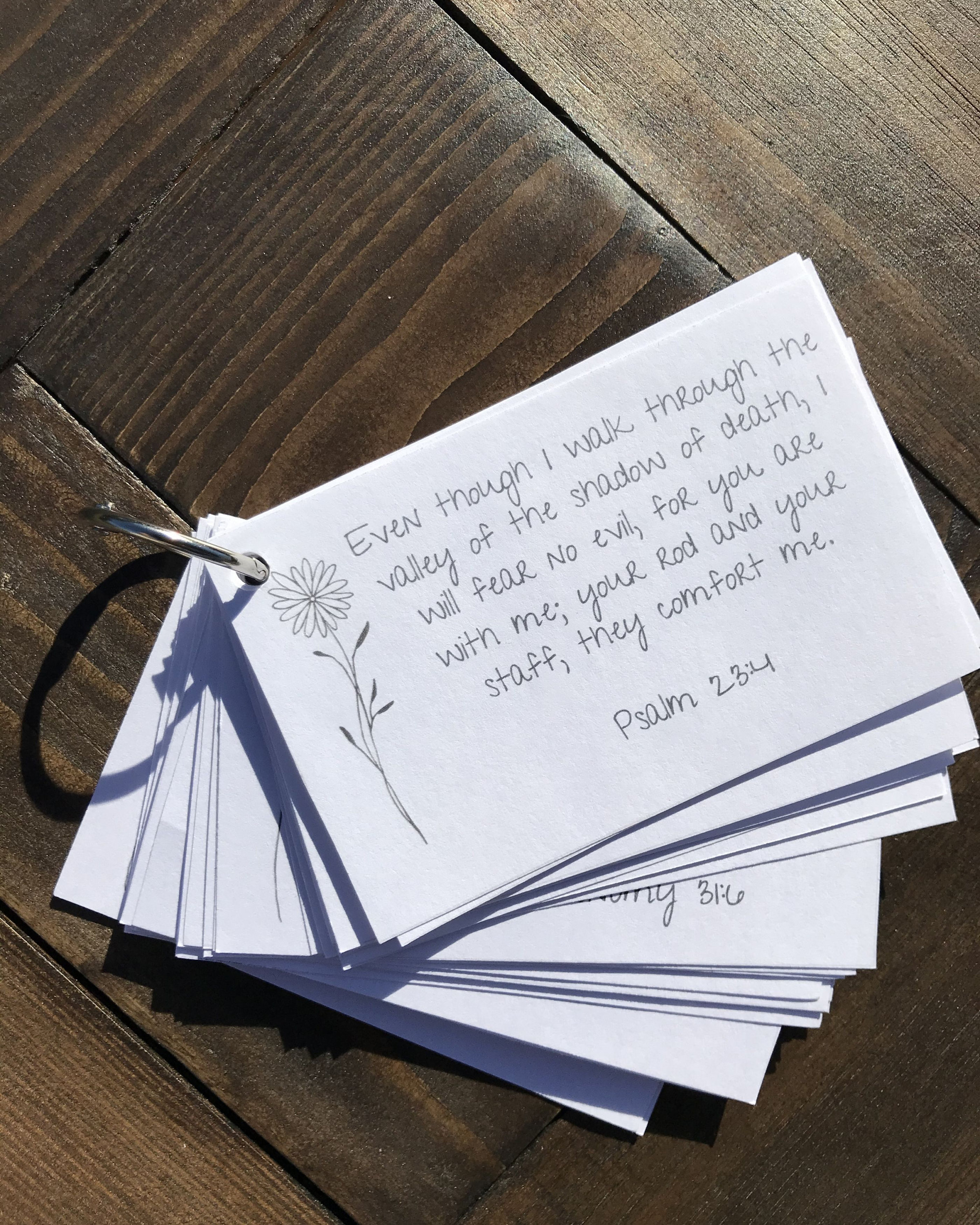 Printable ESV Scripture Cards for Encouraging White Bible | Etsy