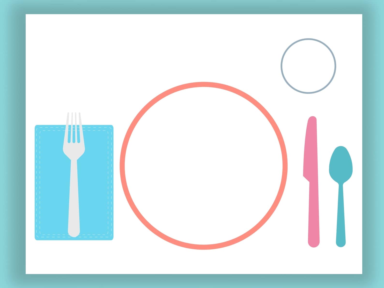 Printable Place Setting Placemats for Children Sign Poster - Etsy