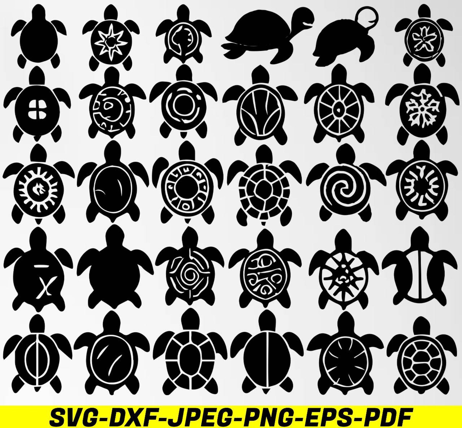 Sea Turtle Svg Bundle, Sea Turtle Clipart, Sea Turtle Cut Files for ...