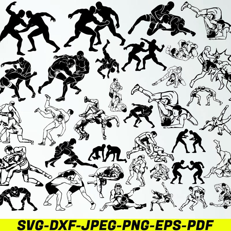 Wrestling Svg Bundle - Etsy
