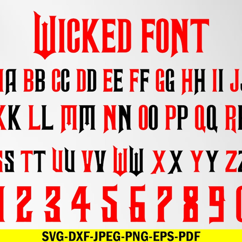 Wicked Svg - Etsy