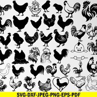 Chicken Svg - Etsy