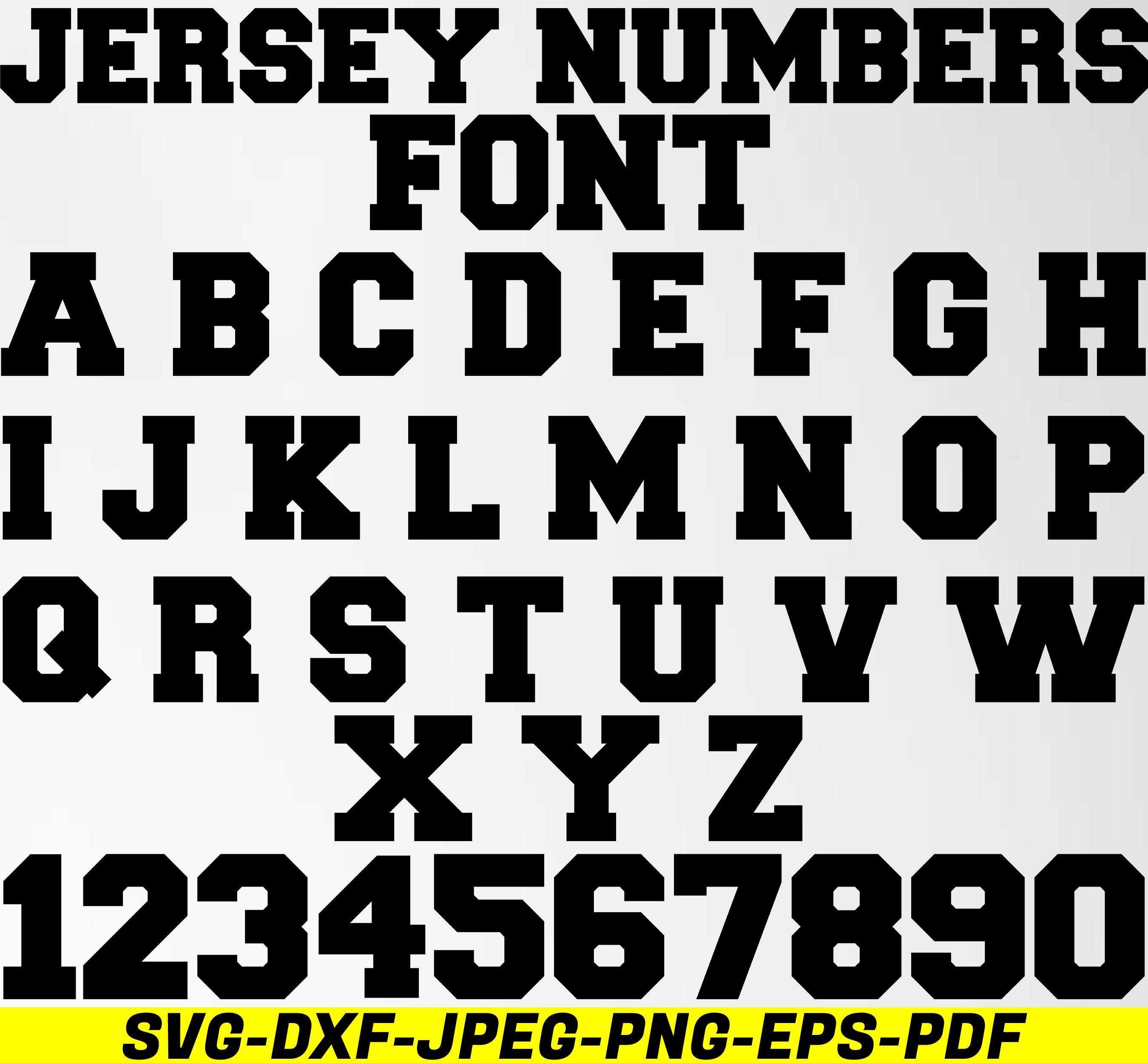 Varsity Font Svg, Varsity Font Clipart, Varsity Font TTF, Jersey Font ...