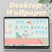 Desktop Wallpaper | Green Study Room Background Digital Desktop - Etsy ...