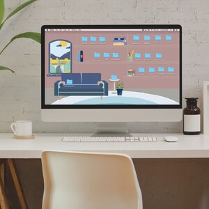 Desktop Wallpaper | City Living Background Digital Desktop - Etsy