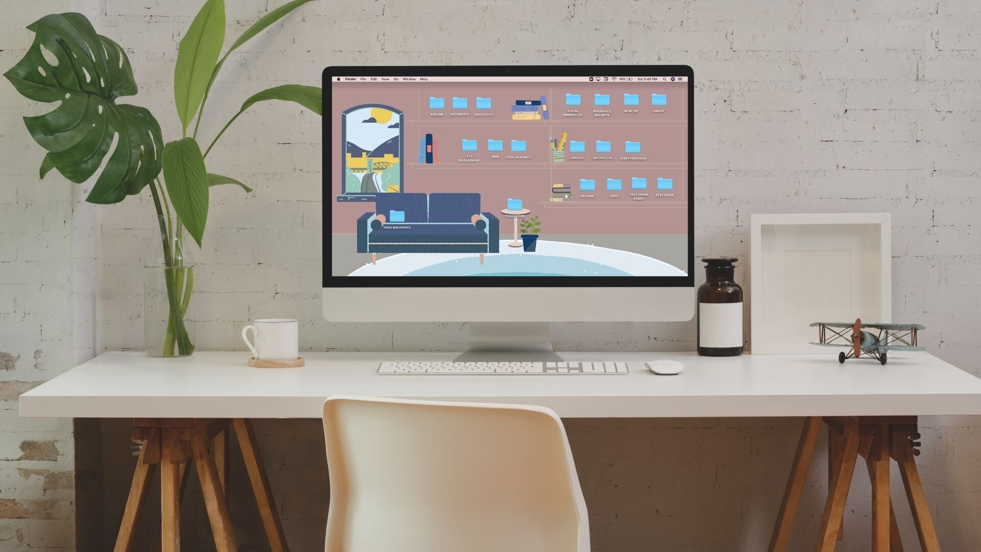 Desktop Wallpaper | City Living Background Digital Desktop - Etsy