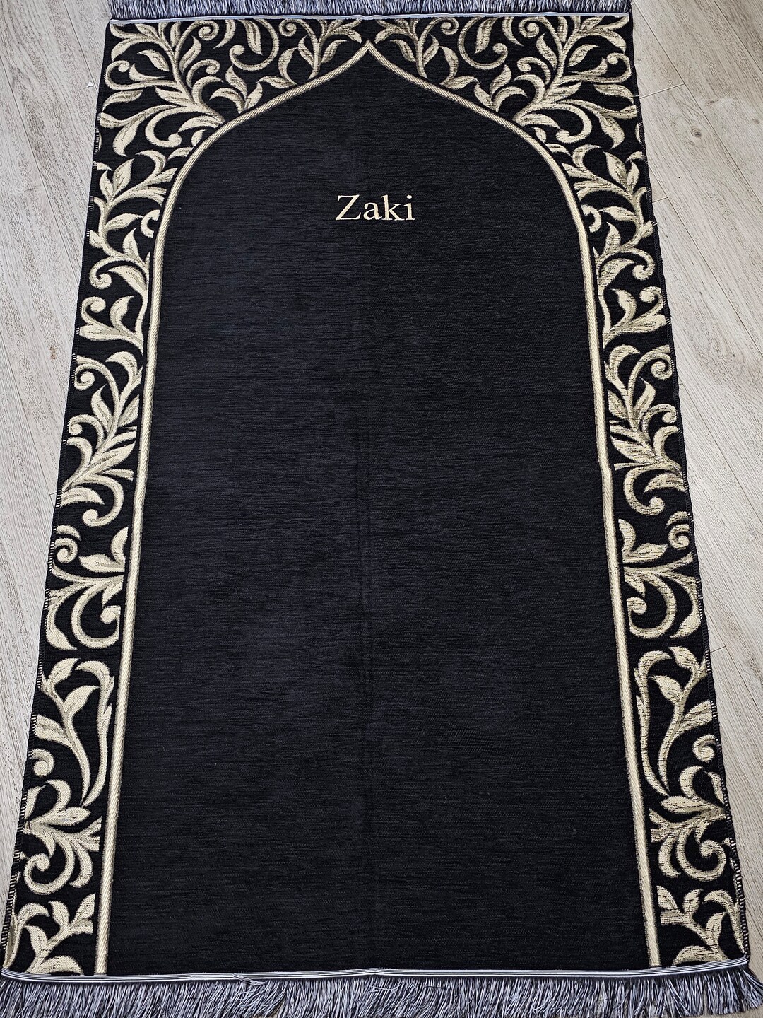 Personalised Prayer Mat Mussallah | Embroidered Sajadah | Islamic ...