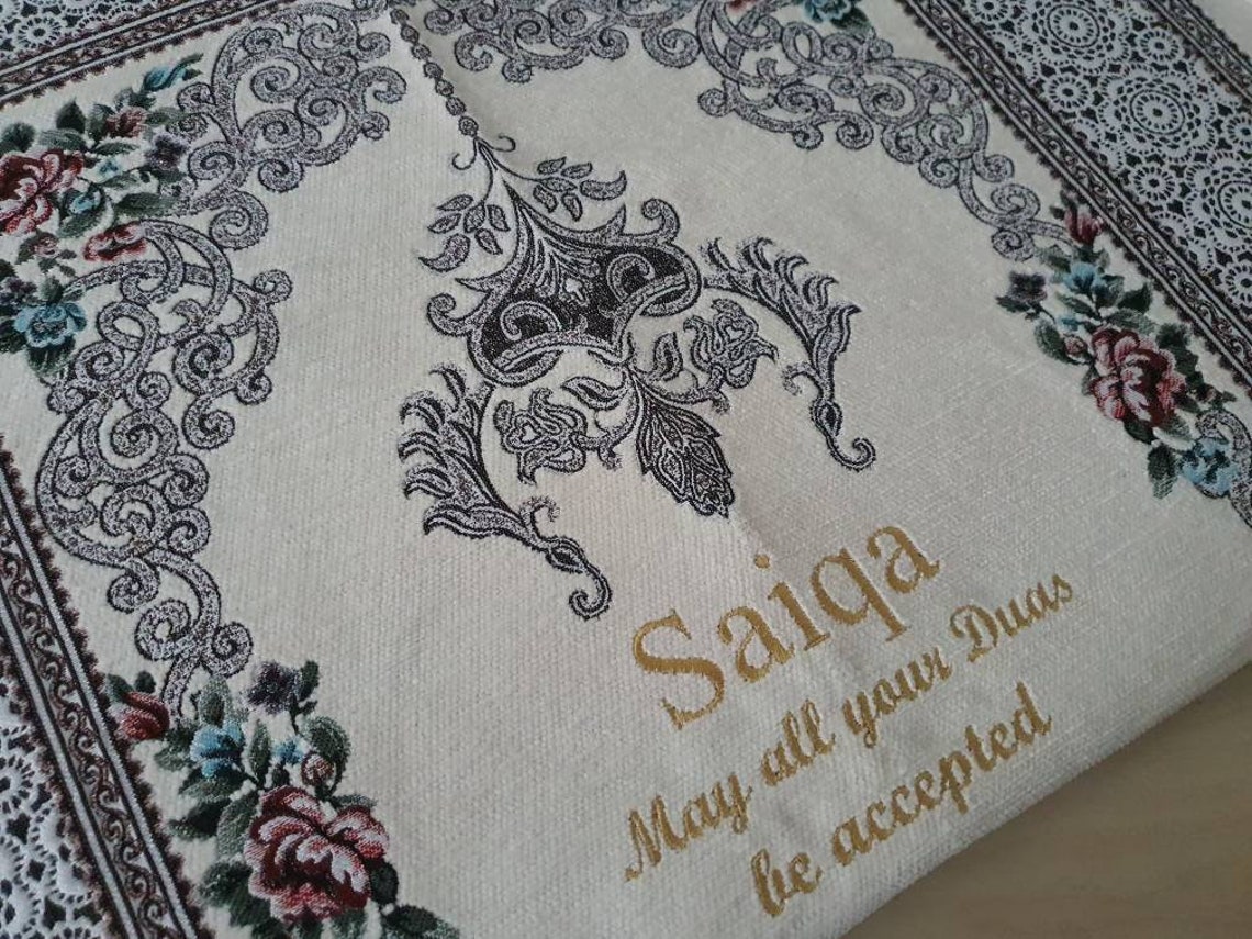 Personalised Deluxe Turkish Prayer Mat Muslim Sajada - Etsy UK