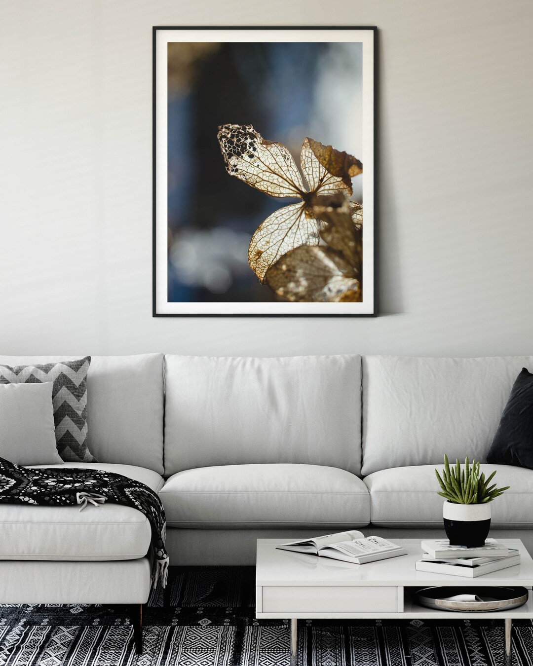 Decomposing Leaves Macro Photography Blue and Gold INSTANT - Etsy