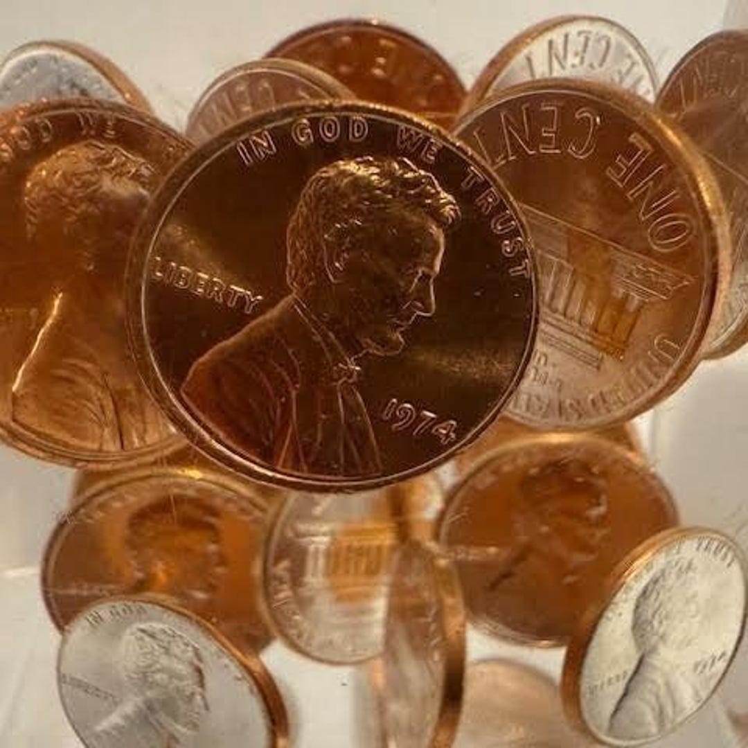Vintage 1974 Penny Lucite Cube – MCM Coin Paperweight - Etsy
