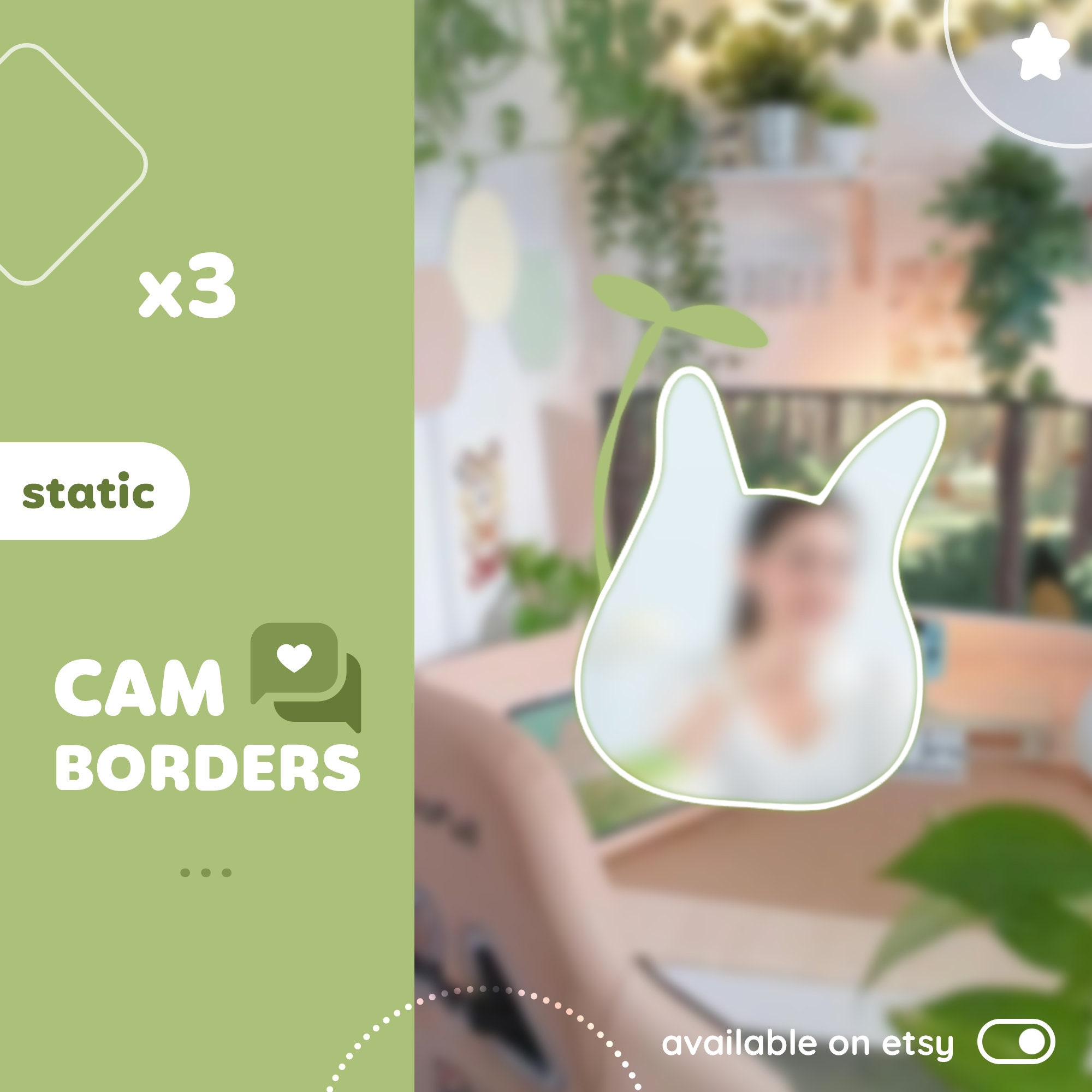 STATIC WEBCAM BORDERS X3 | Cute Anime Cozy Themed Webcam Borders for ...