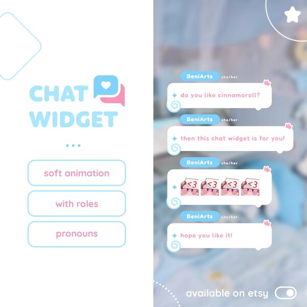 Cute Chat Box Twitch - Etsy