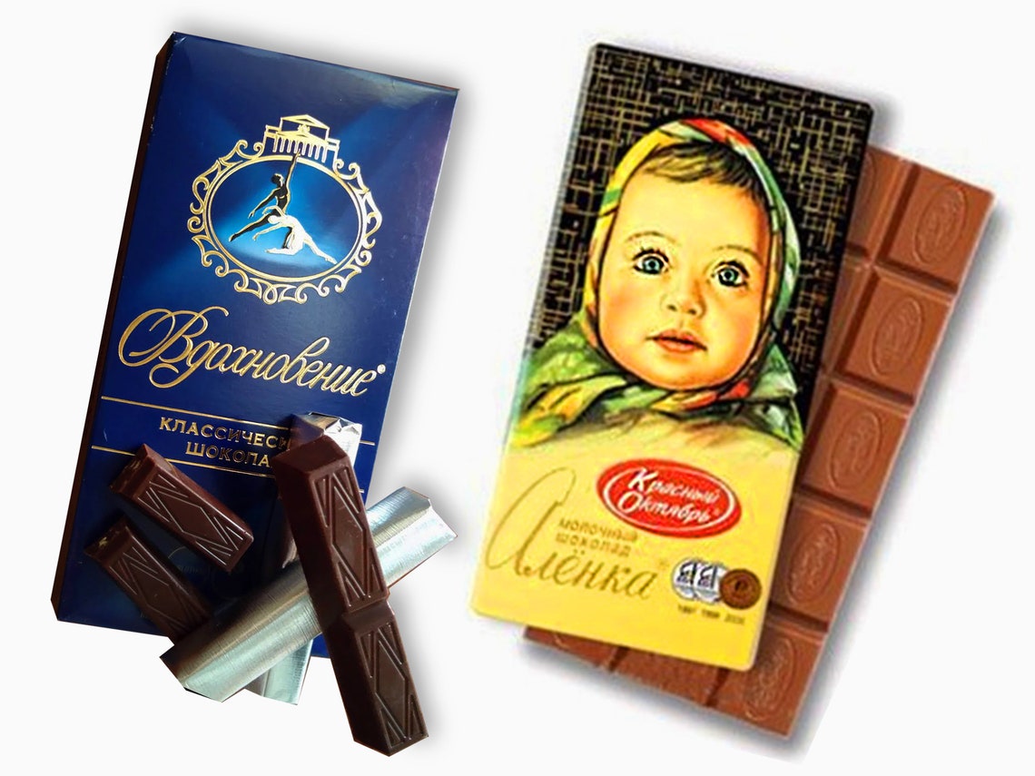Set of Russian chocolate. Classic chocolate Alenka and | Etsy