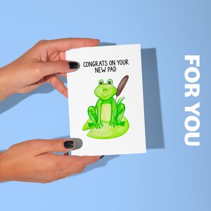 New Home Card, Congrats on Your New Pad, Funny Housewarming Card, New ...