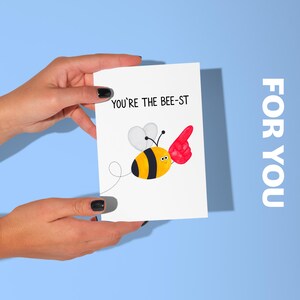 Funny Bee Thank You Card: You're the Bee-st! - Etsy