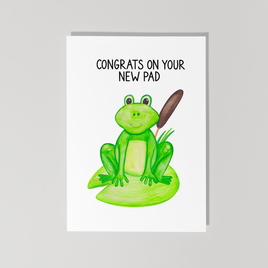 New Home Card, Congrats on Your New Pad, Funny Housewarming Card, New ...