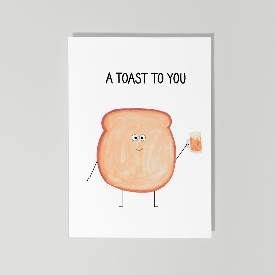 Funny Congratulations Card, A Toast to You, Beer Congratulations Card ...