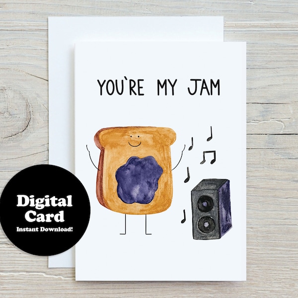 You're My Jam Card - Etsy