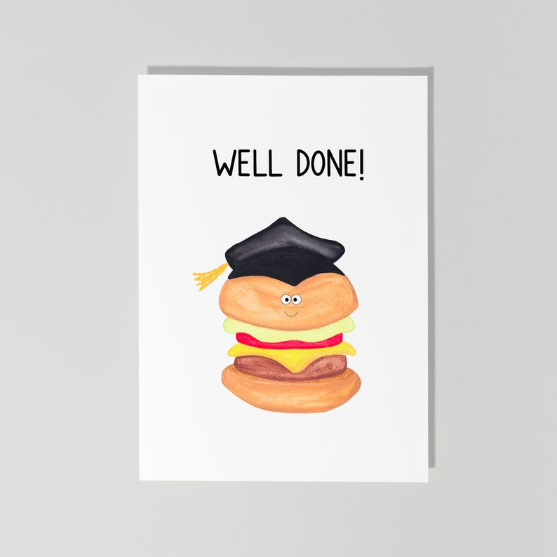 Printable Graduation Card, Well Done Card, Funny Graduation Card ...