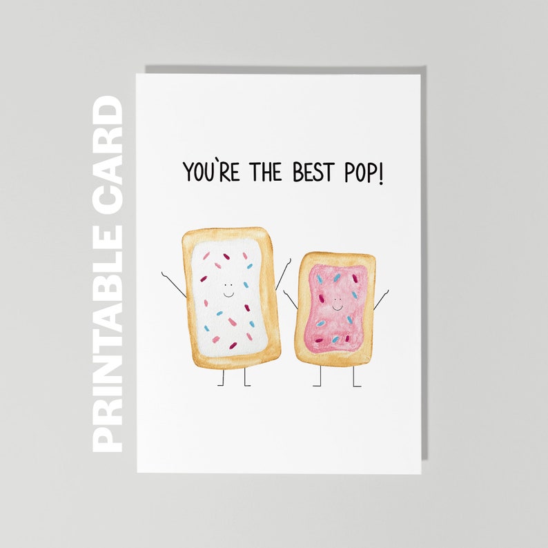 Printable Father's Day Card, You're the Best Pop, Funny Father's Day ...