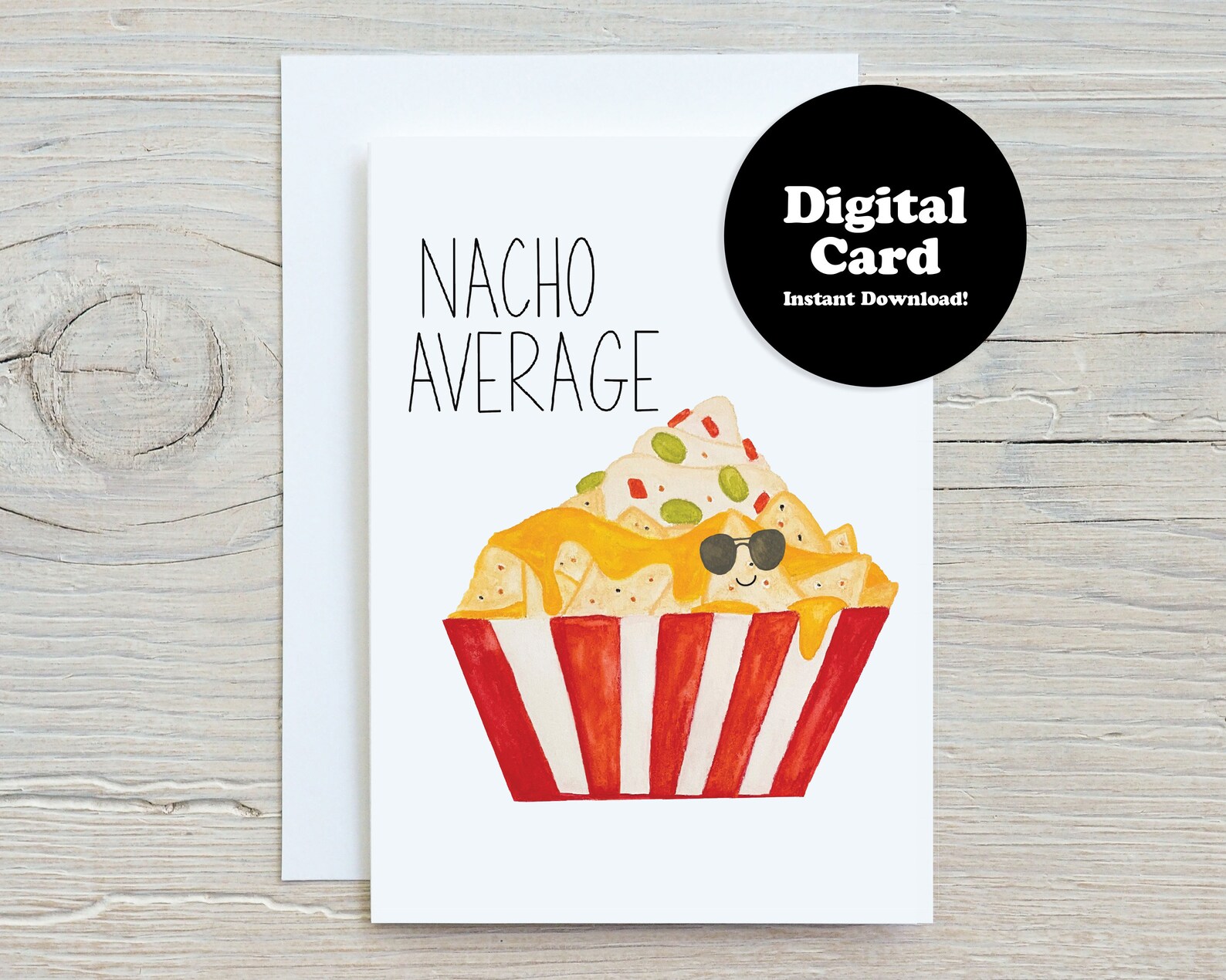 Printable Congratulations Card Nacho Average - Etsy