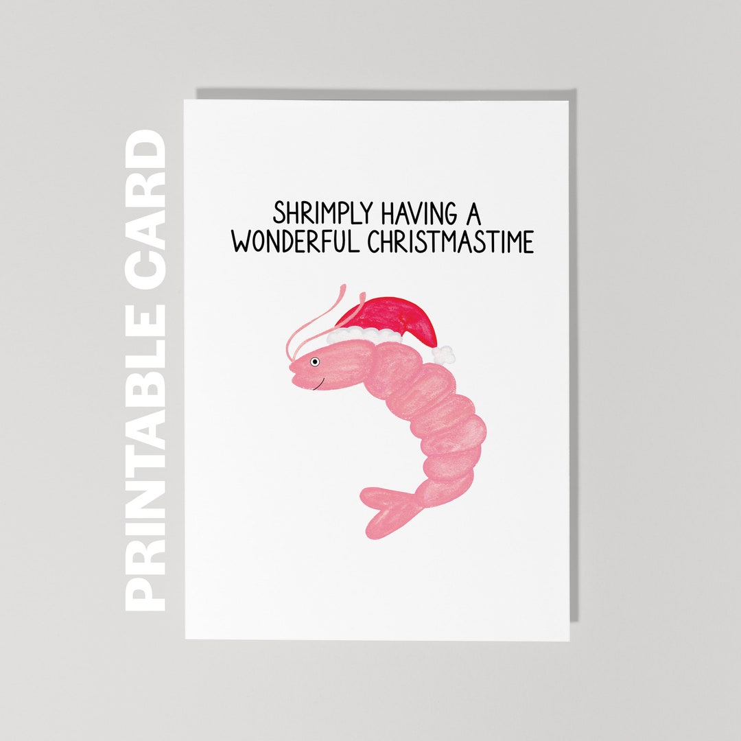 Printable Holiday Card, Funny Christmas Card, Simply Having A Wonderful ...