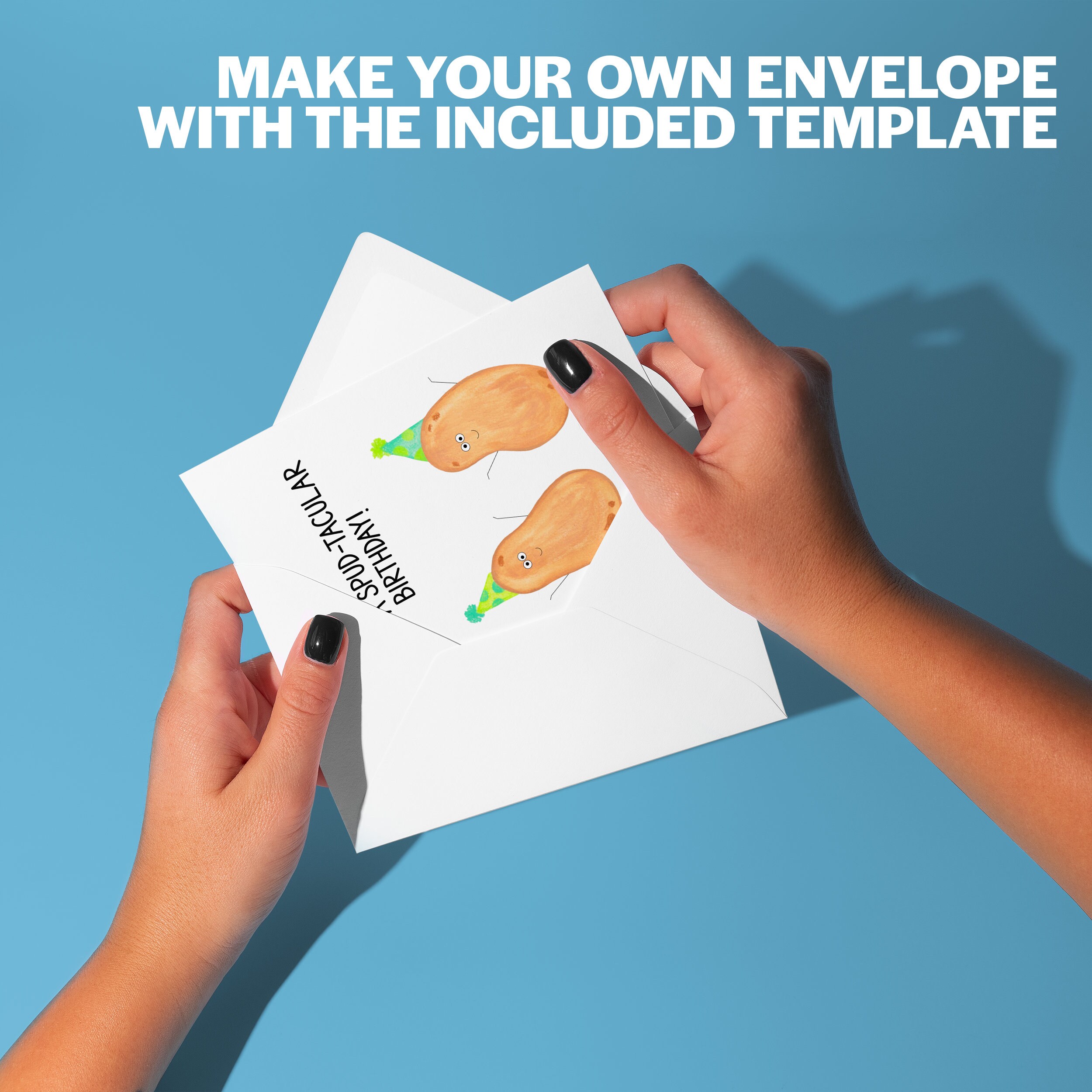 Printable Birthday Card, Have a Spud-tacular Birthday, Happy Birthday ...