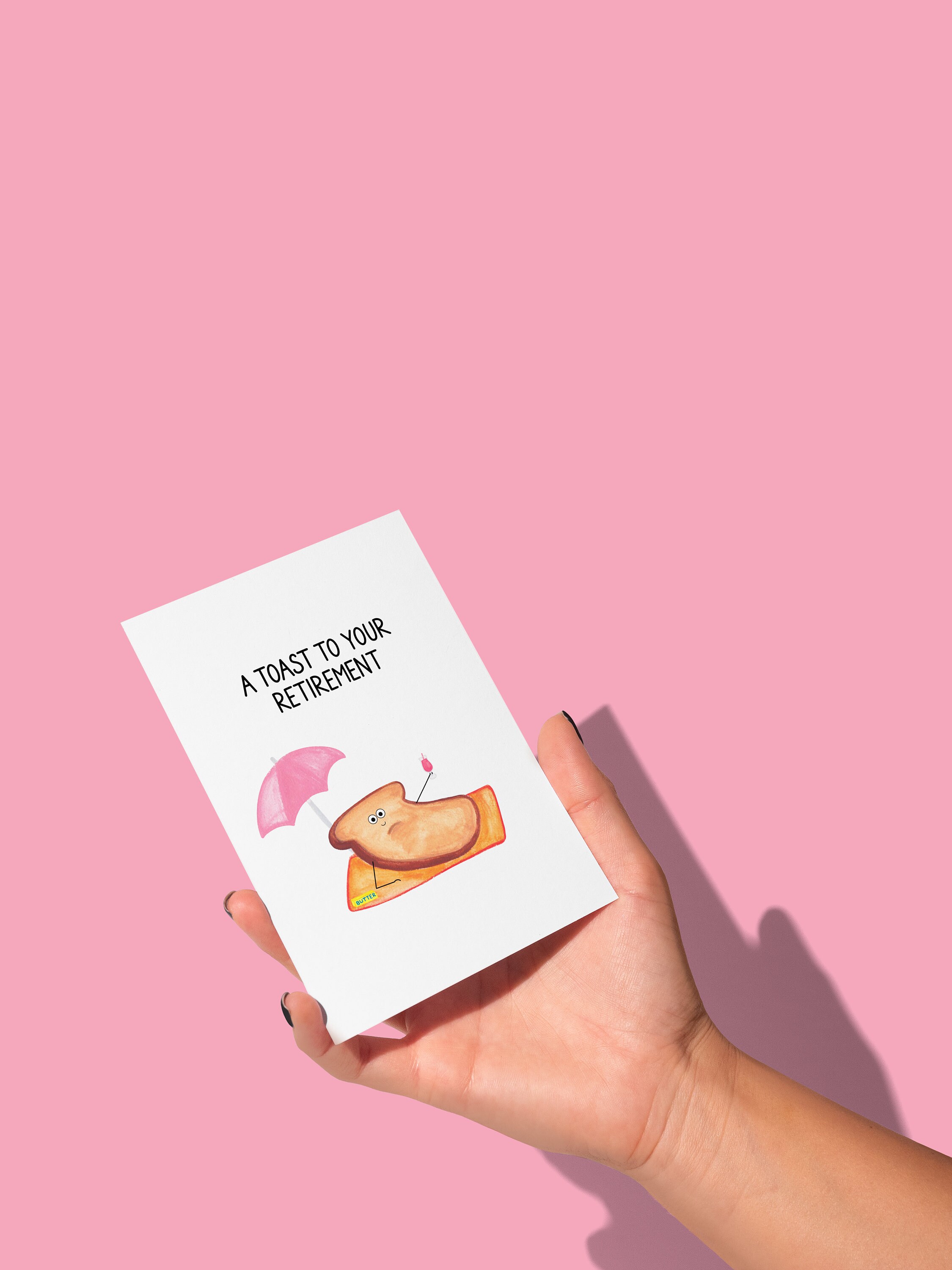 Printable Retirement Card Funny Retirement Card A Toast To Your